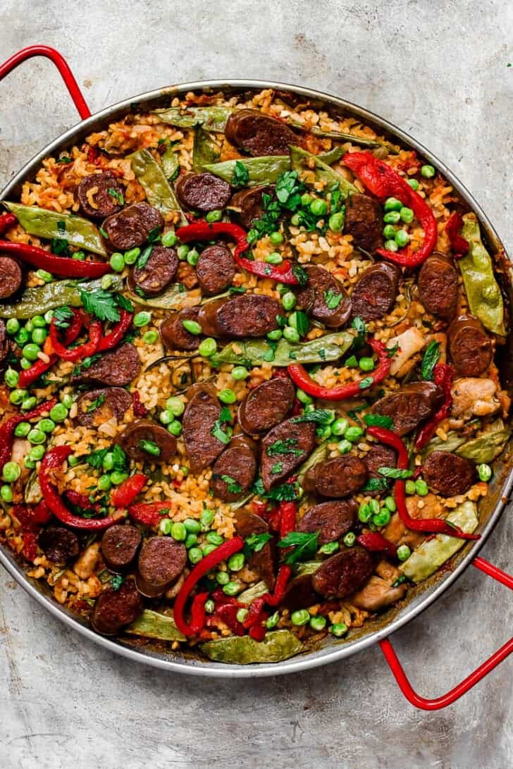 Chicken And Chorizo Rice - Sandra Valvassori