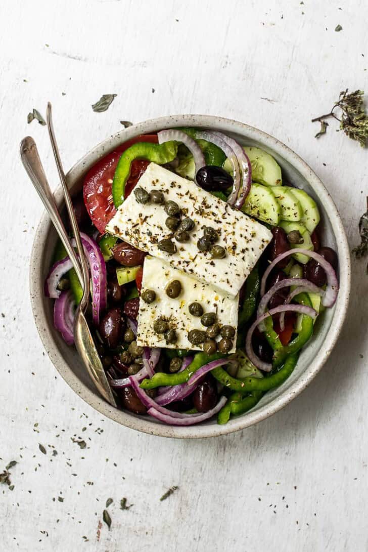 Horiatiki Salad Recipe - Sandra Valvassori