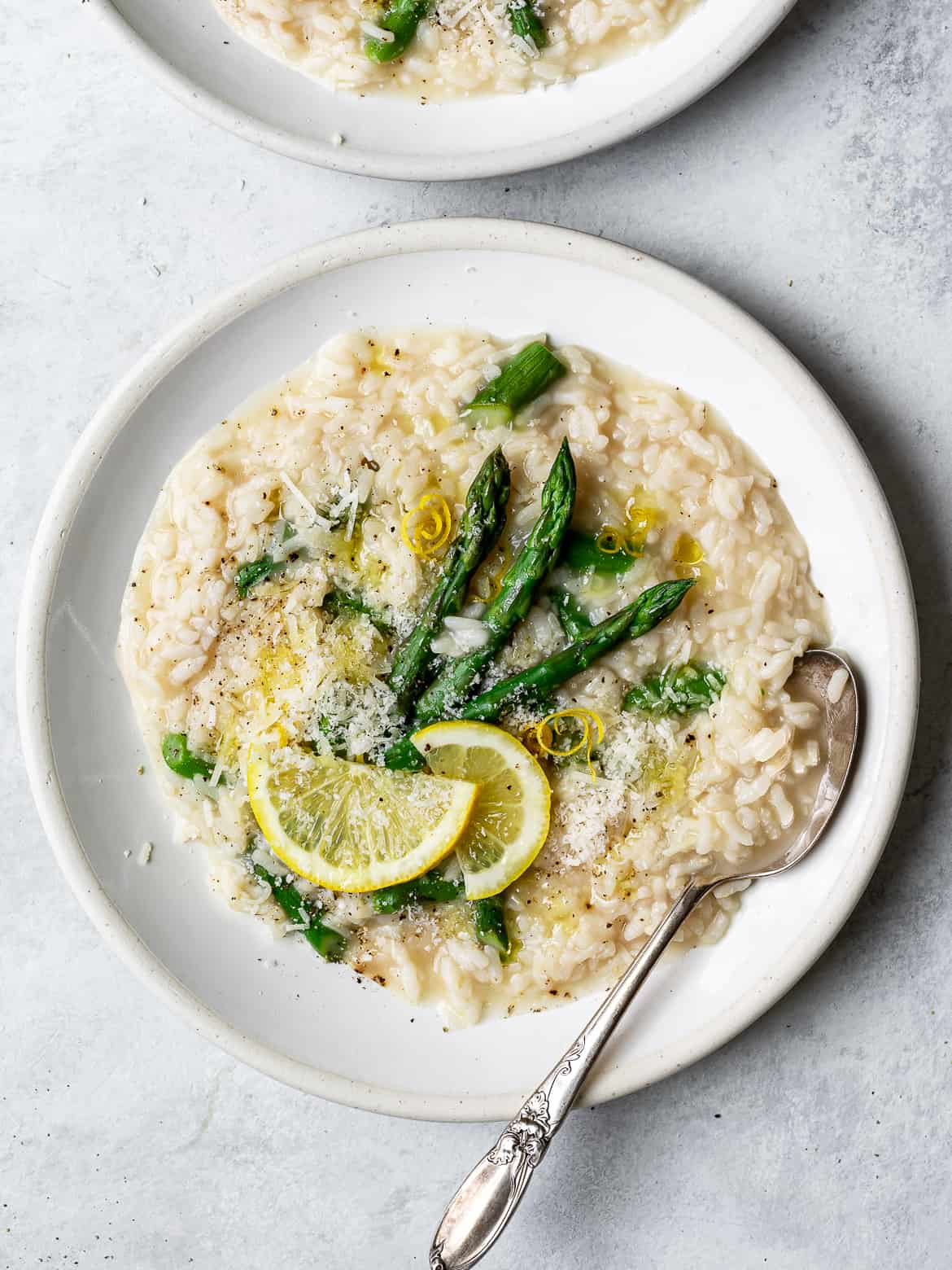 Lemon Asparagus Risotto (Instant Pot and Stove Top) - Sandra Valvassori