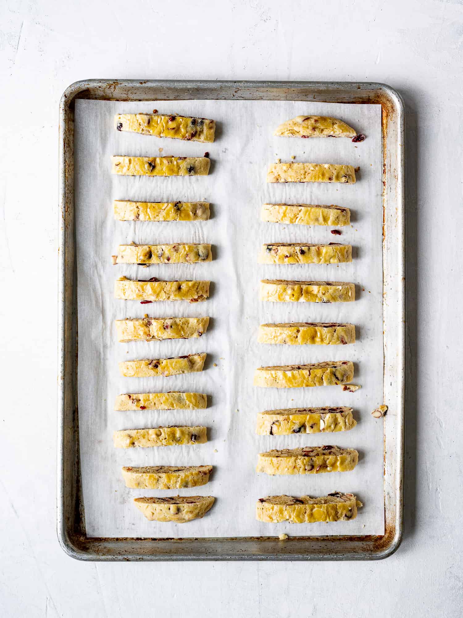 White Chocolate Cranberry Almond Biscotti - Sandra Valvassori
