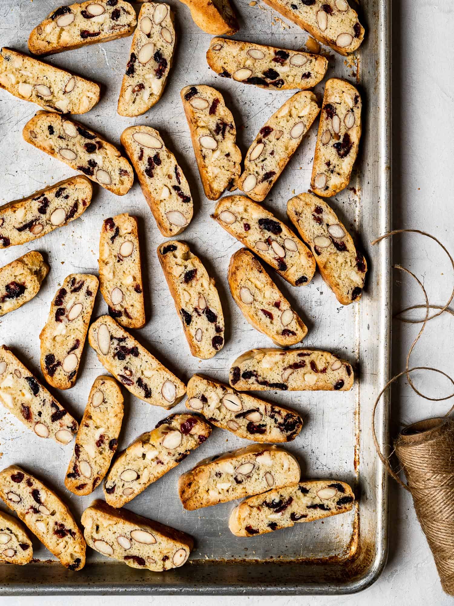 White Chocolate Cranberry Almond Biscotti - Sandra Valvassori