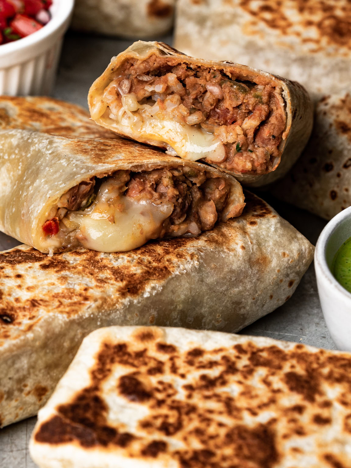 Bean And Cheese Burritos - Sandra Valvassori