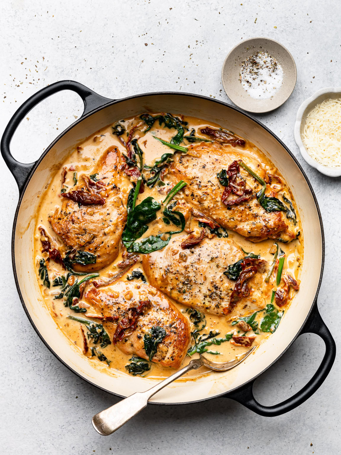 Creamy Tuscan Chicken - Sandra Valvassori