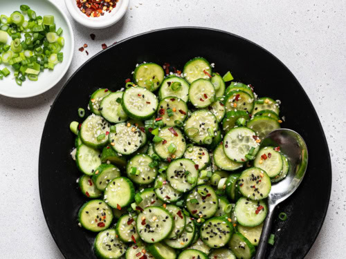 Sesame Cucumber Salad Recipe - Sandra Valvassori