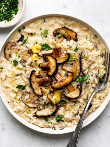 Mushroom Risotto - Sandra Valvassori