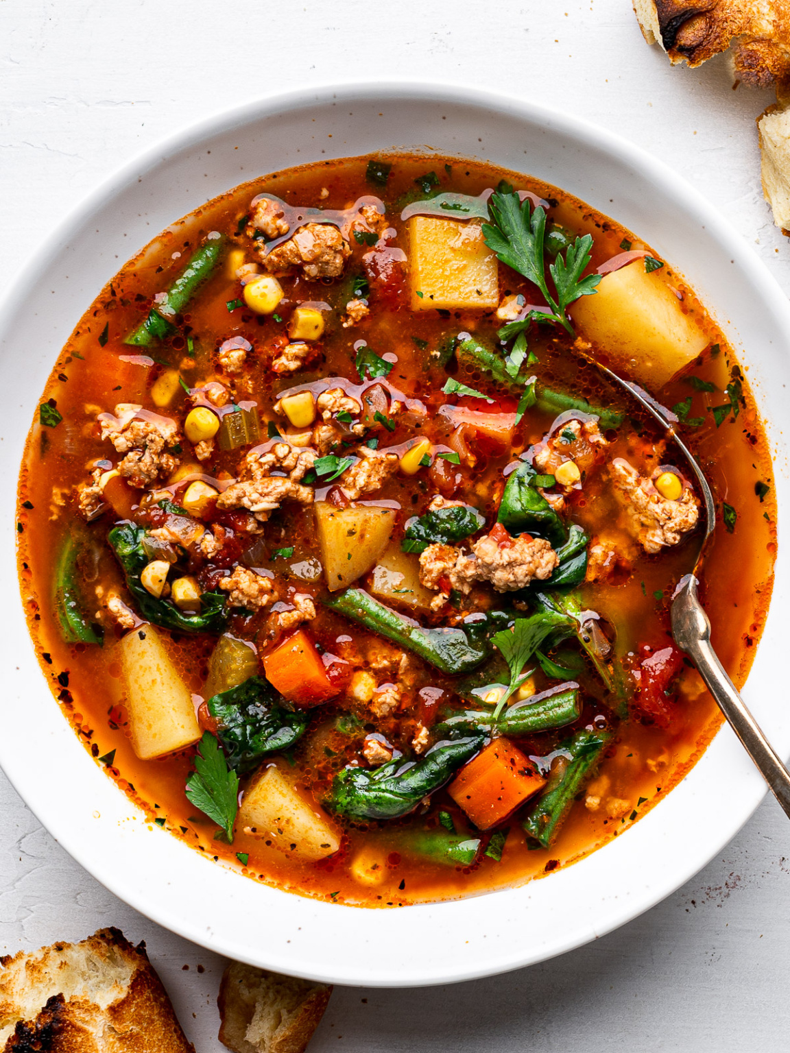Ground Turkey Soup - Sandra Valvassori